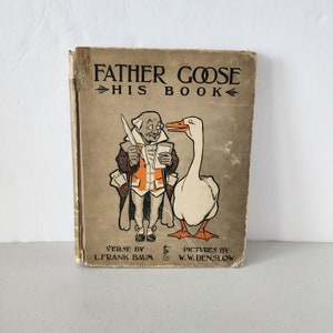 Father Goose His Book 1899 1st Edition Baum, Denslow, Hard Cover, Rare ...