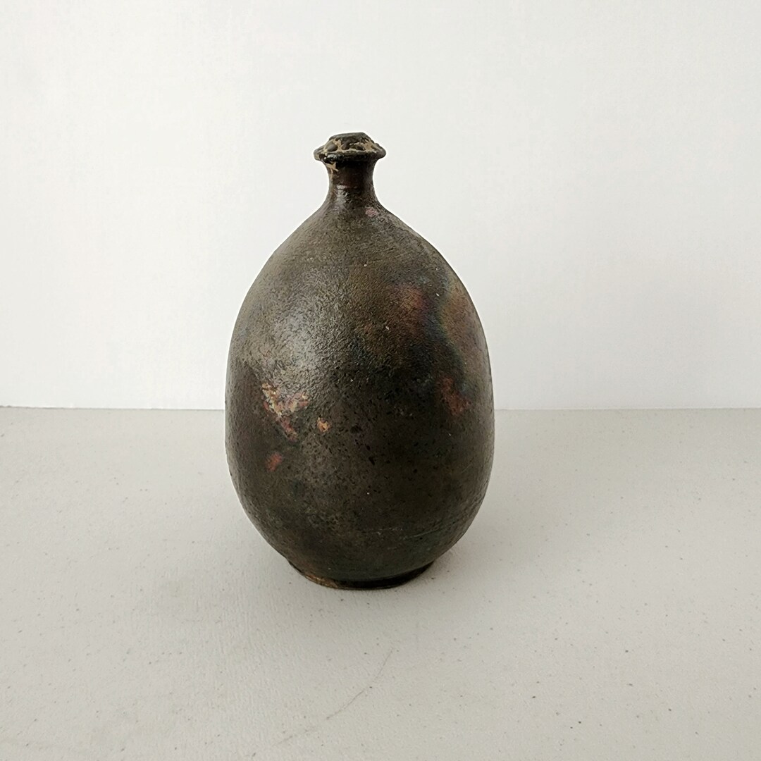 Bizen Ware Japanese Pottery Bottle Vase, Saki, Vintage - Etsy
