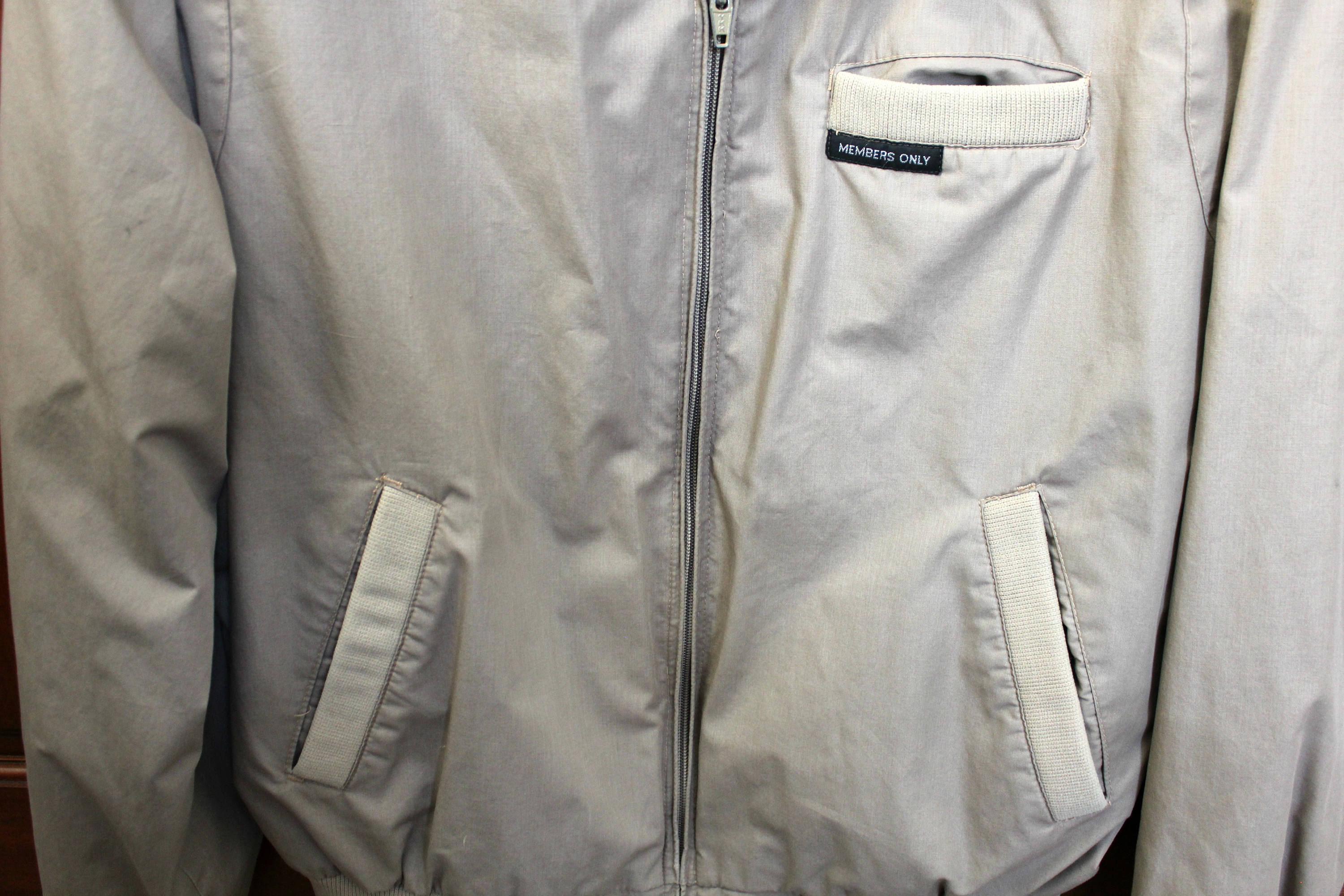 Vintage Members Only Jacket, 80s Mens Sz 42 Coat, 1980s Beige Putty ...