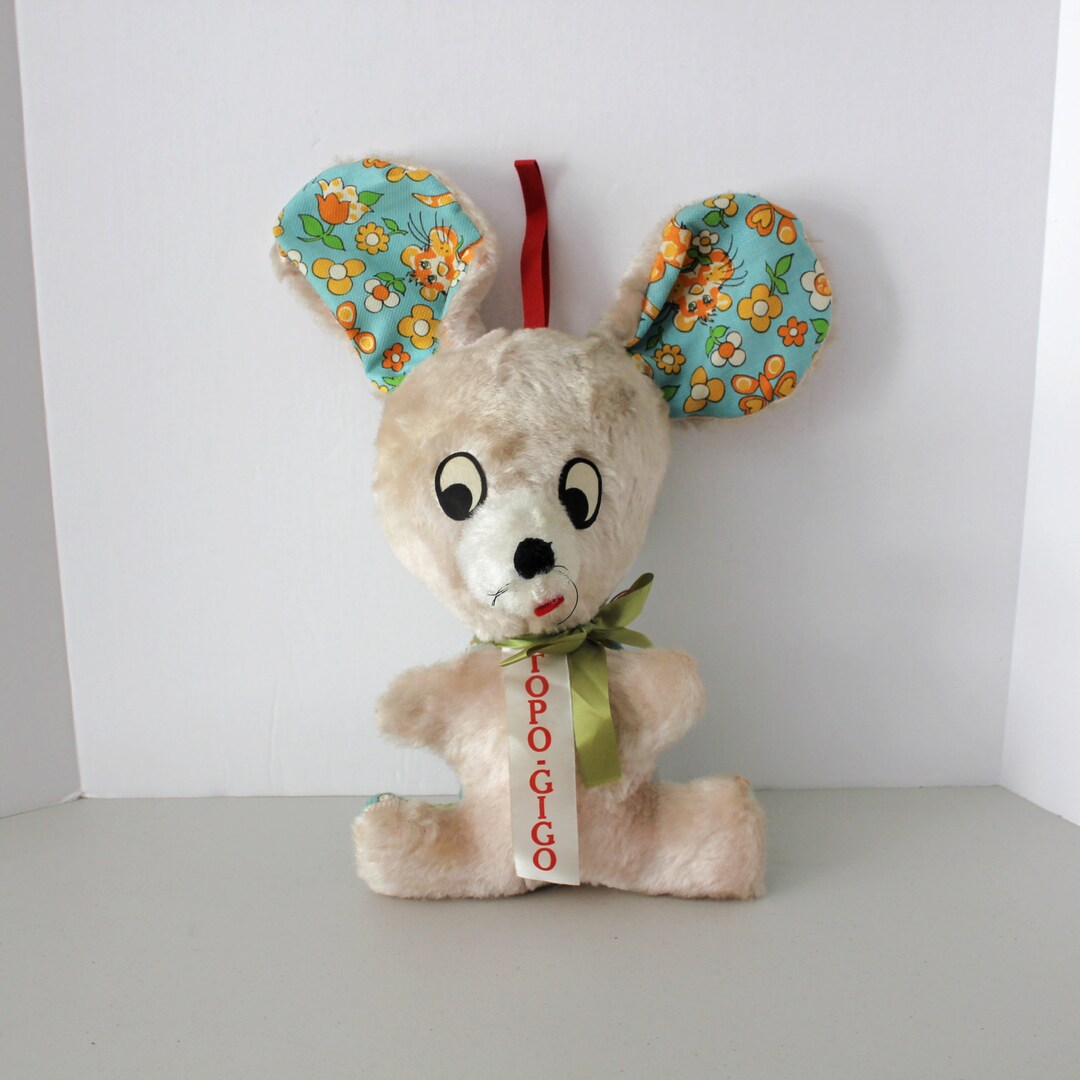 Vintage Topo Gigio Gigo Plush Stuffed TV Mouse 1960s - Etsy