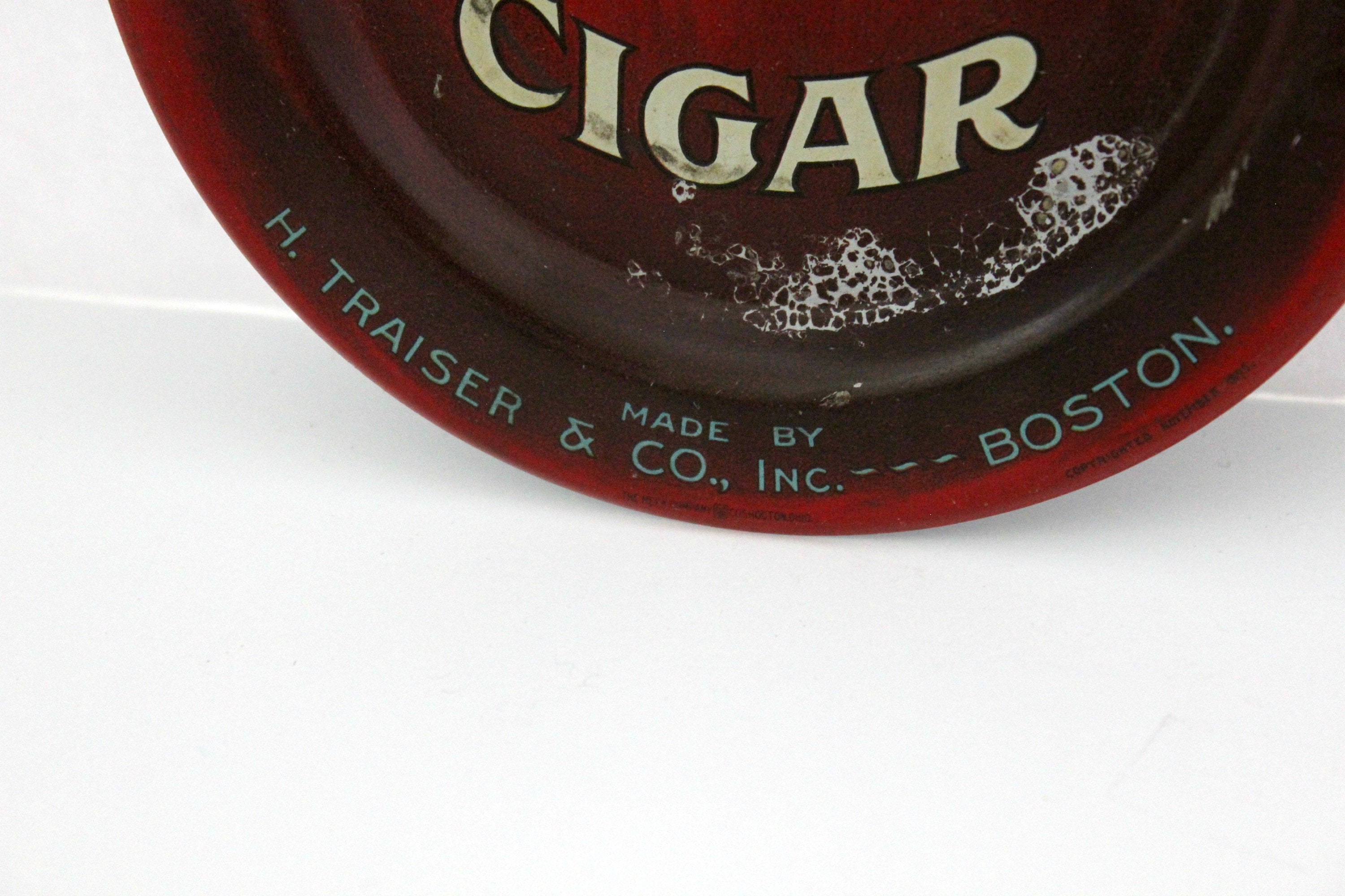 1920s Pippins Cigar Tip Tray, Red Apple Shape, Vintage H. Traiser Co ...