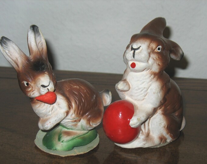 2 West Germany Rabbit Candy Containers Germany Paper Mache - Etsy