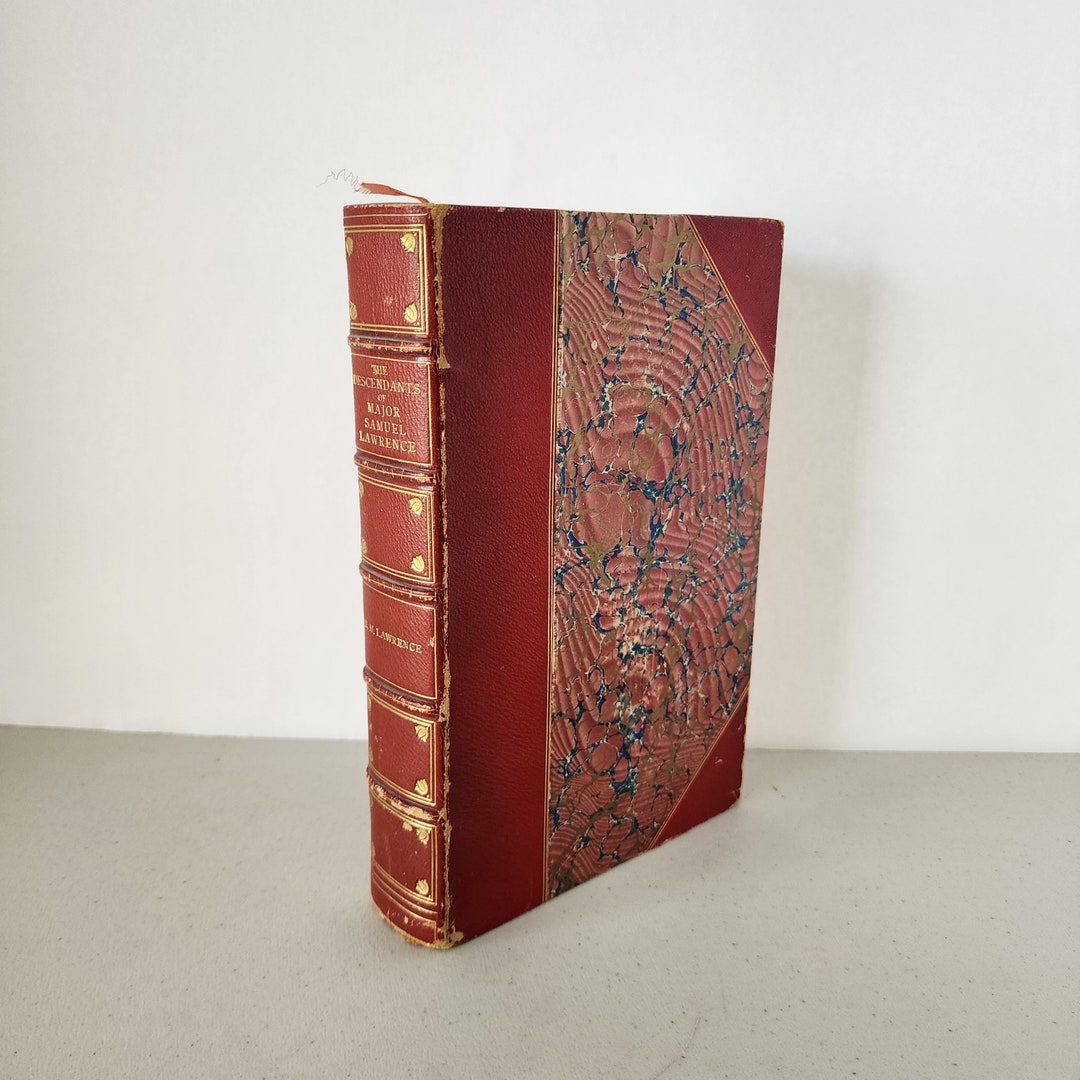1904 Genealogy Book: the Descendants of Major Samuel Lawrence - Etsy