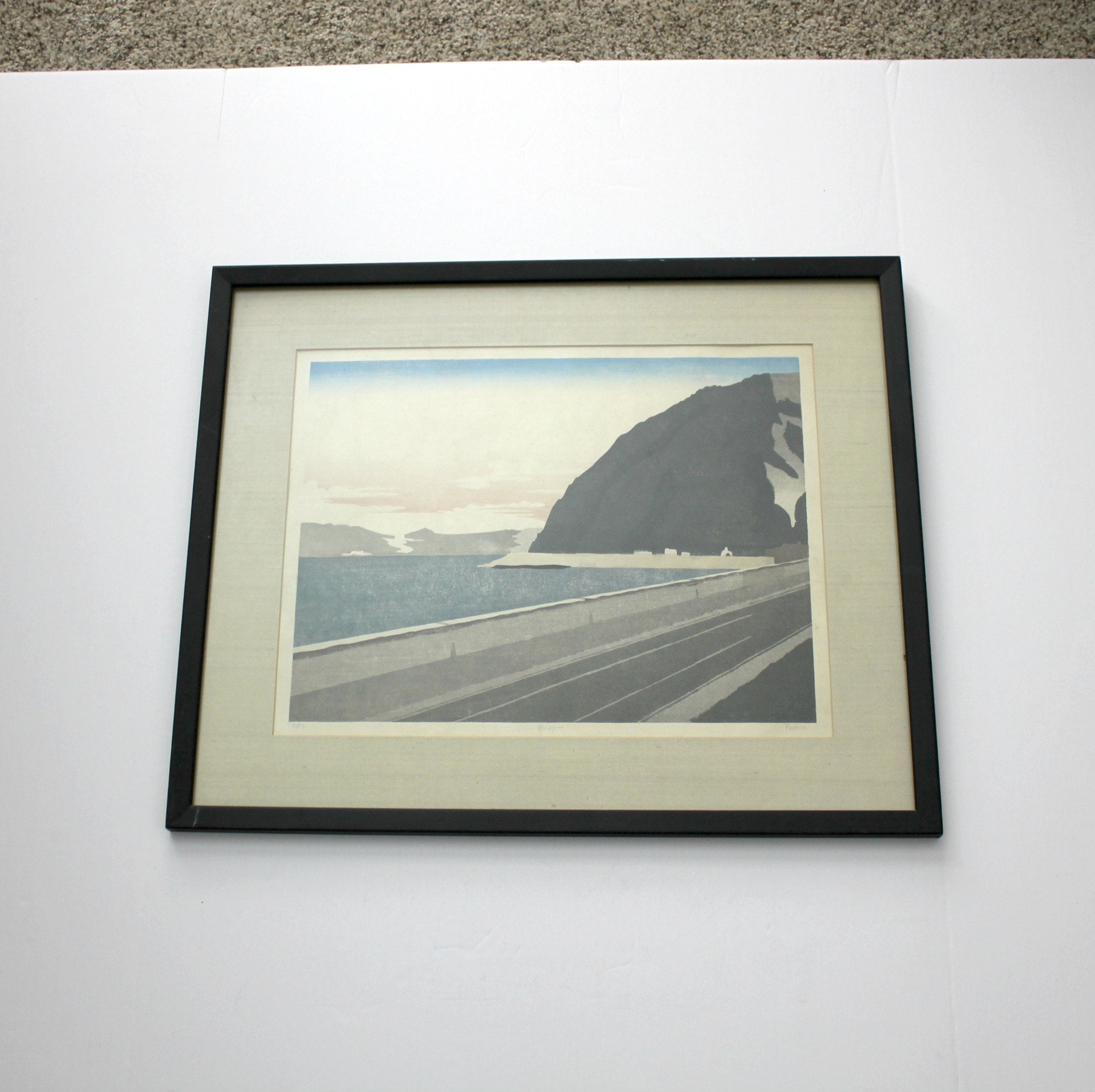 Bill Paden Woodblock Print, Beppu Japan, Vintage 1970s Signed, Beach ...