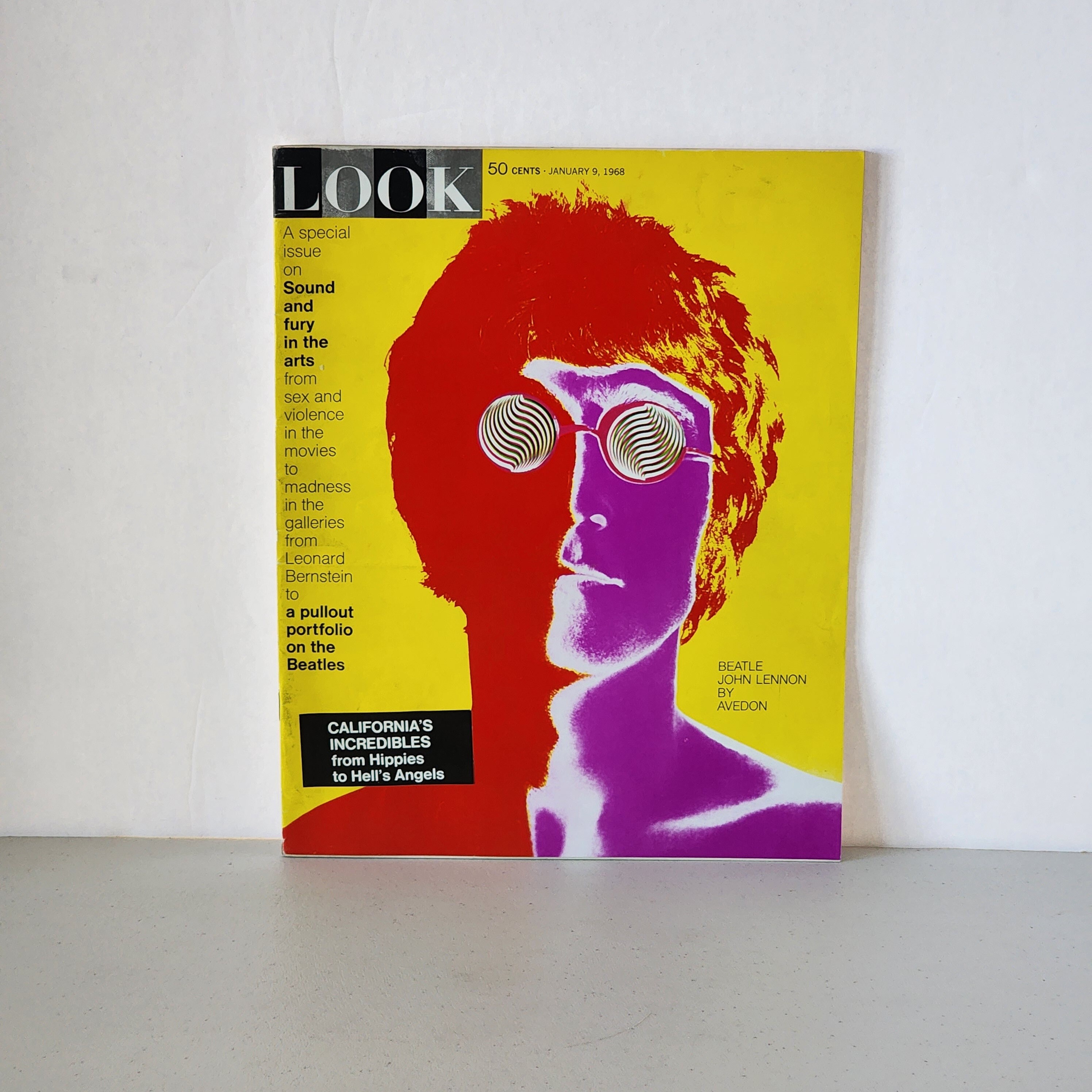 1968 Look Magazine John Lennon By Richard Avedon Beatles Cover and ...