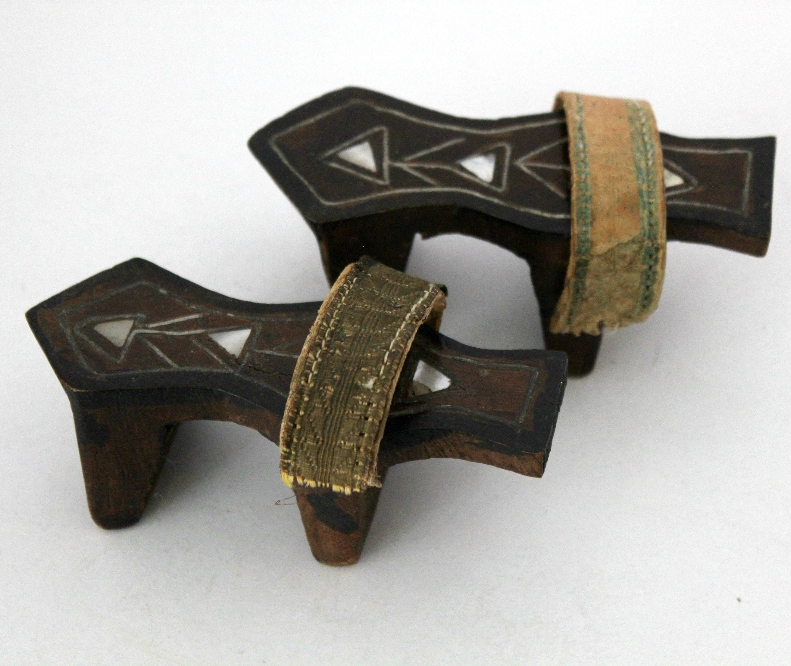 Antique Turkish Ottoman Hammam Bath House Stilt Shoes, Inlaid Wood ...