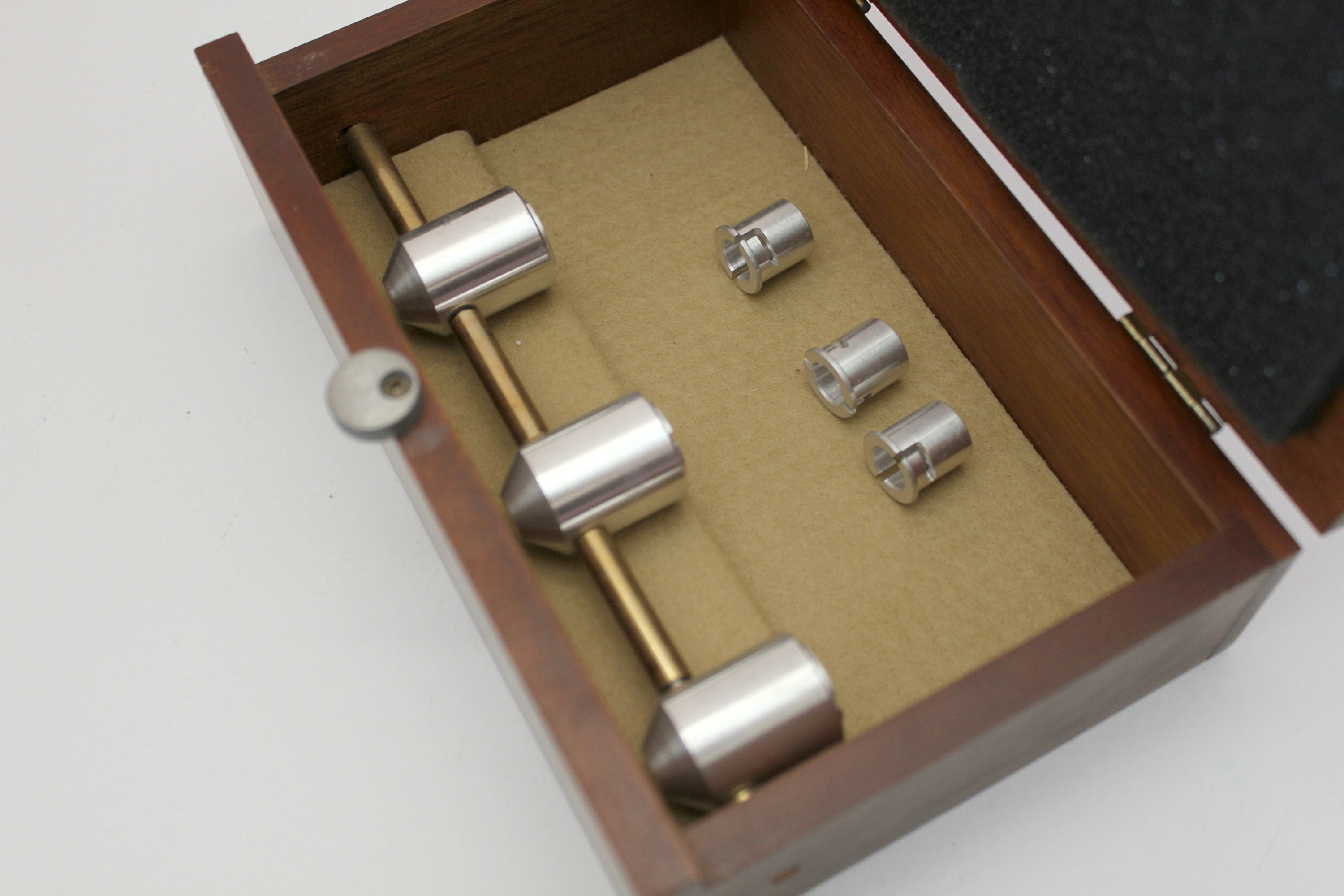 Vestax DJ Wood 3 Cartridge Headshell Storage Case Vintage w/ 2 Technic ...