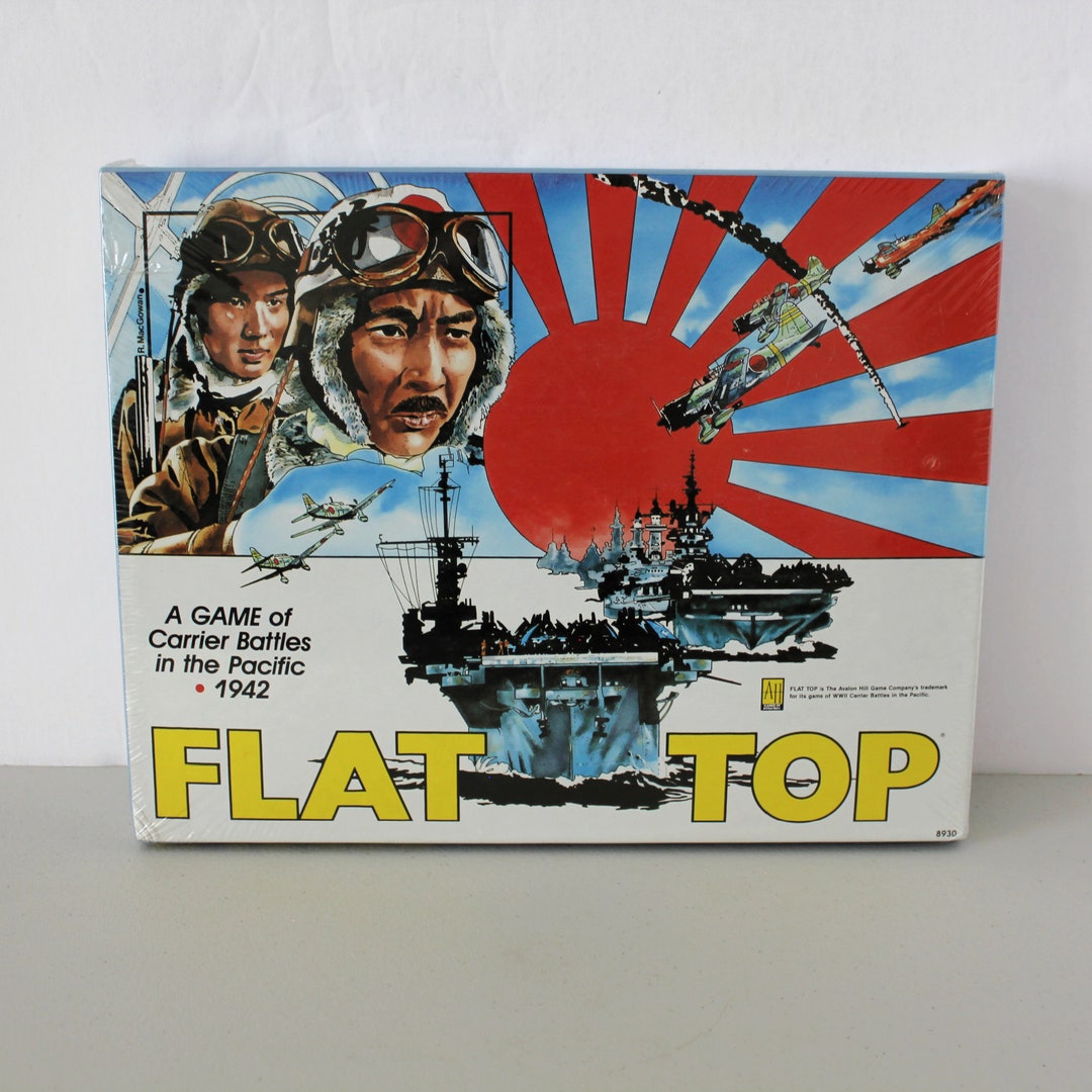 Sealed NOS Flat Top Board War Game 1981 Avalon Hill, Naval WWII Pacific ...
