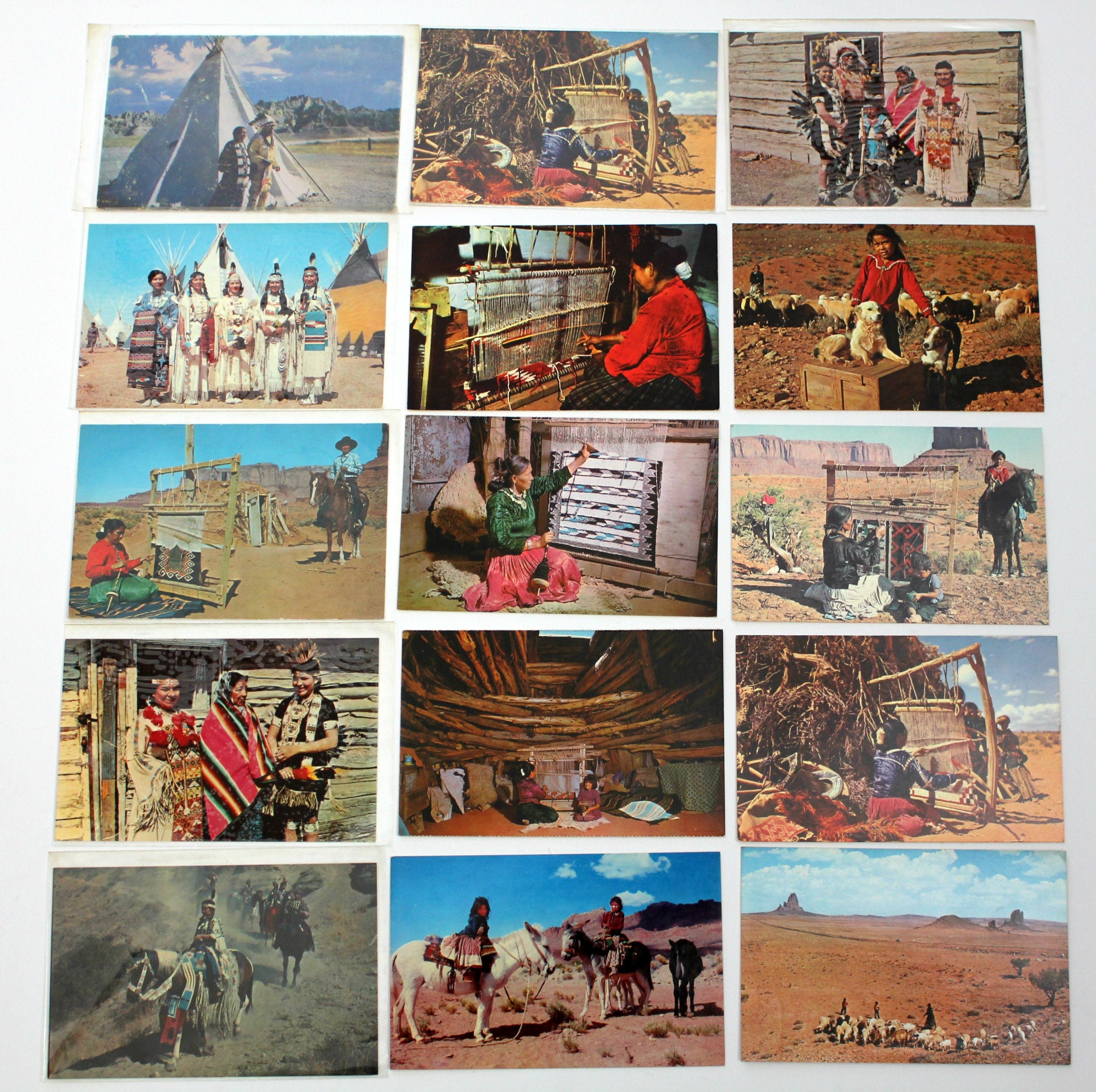 Lot 90 Vintage Native American Postcards 1940s - 1970s Cherokee, Sioux ...