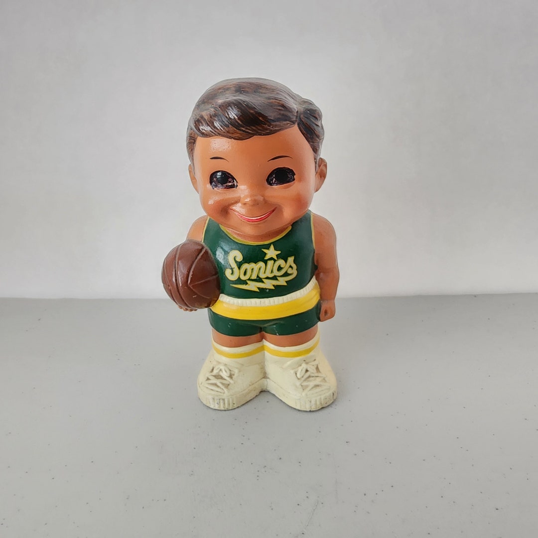 Seattle Supersonics Sonics Bank, Basketball Player Figure, 1967 - 1968 ...