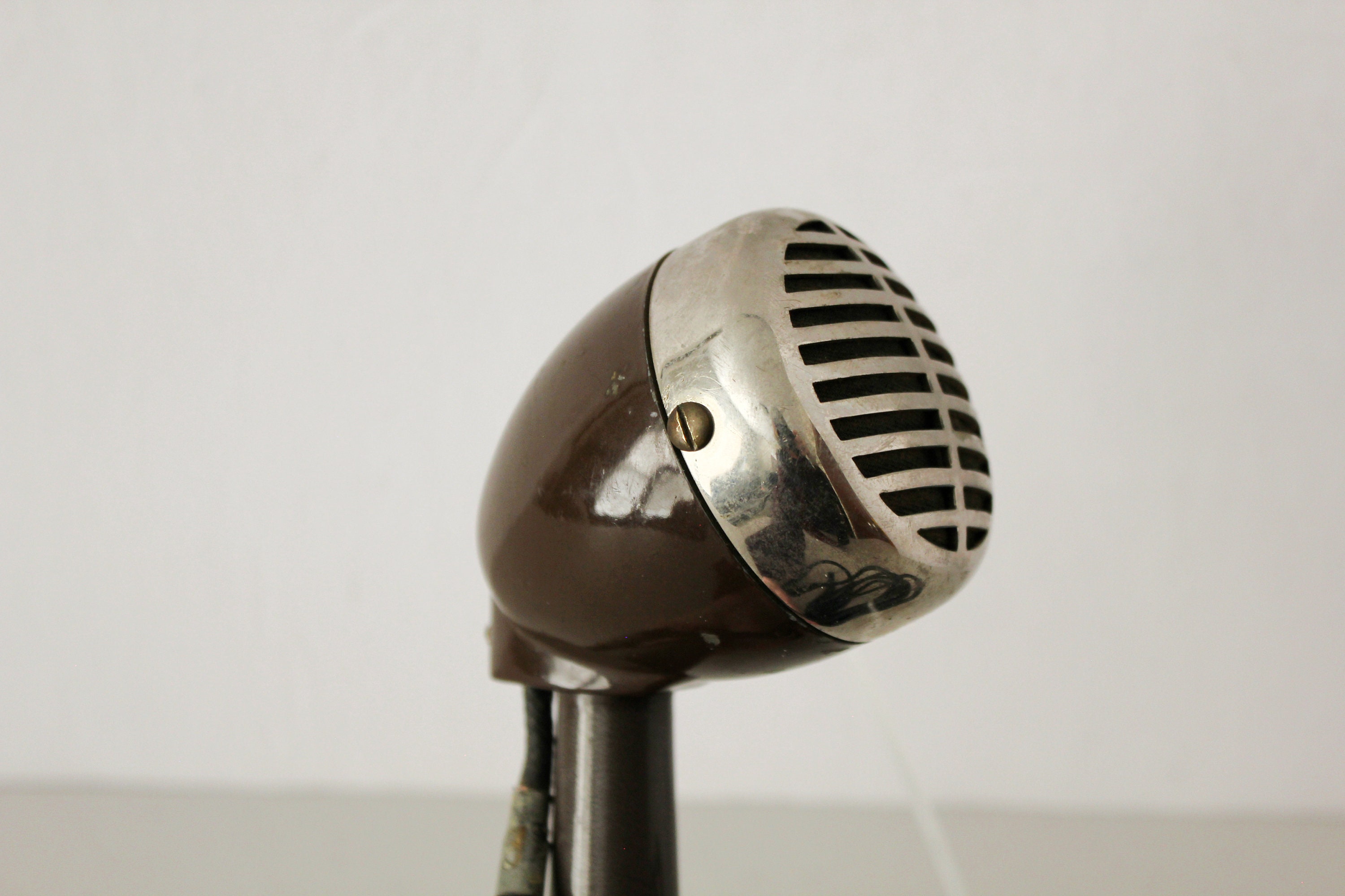 Vintage 1950s Microphone, Cut Off, As Is, Sound Communication Equipment ...