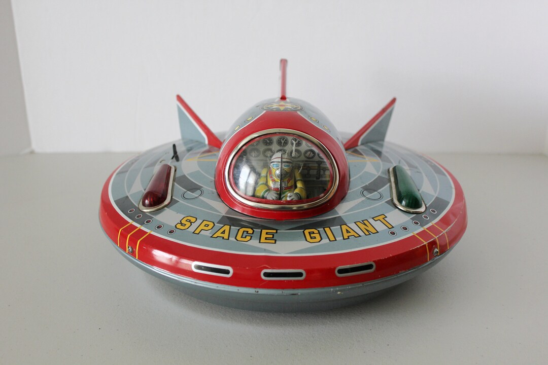 Space Giant Tin Bump and Go Modern Toys Tin Light up Vintage 1950s ...