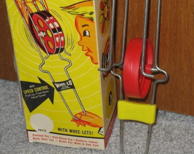 Maggie Whee-lo Magnetic Spinning Wheel Walking Toy in Box Vintage - Etsy