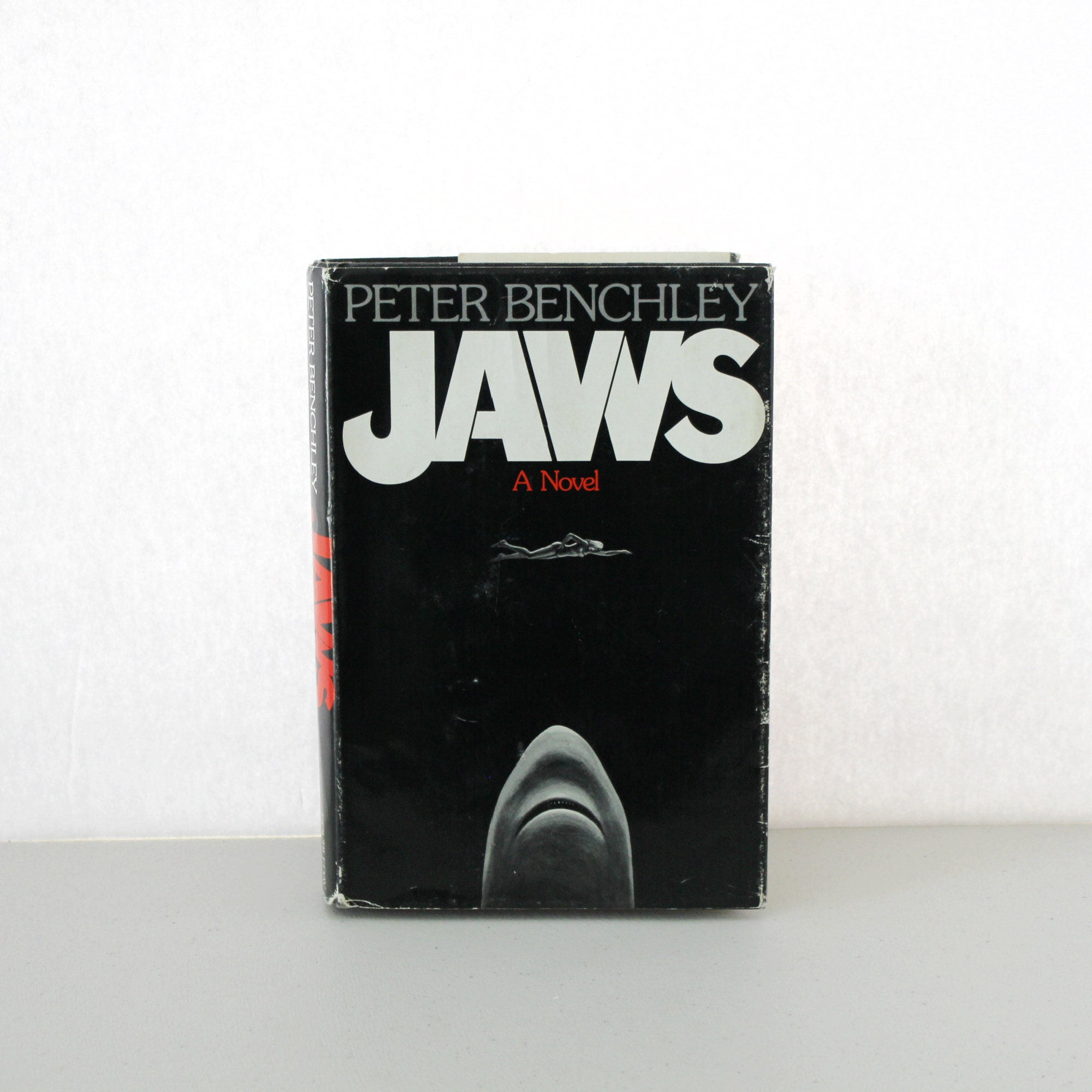 Jaws 1974 1st Edition Book, Peter Benchley, Novel, HB DJ, Doubleday ...