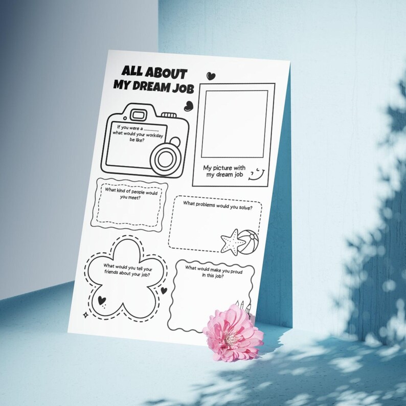 All About My Dream Job Writing Prompt Worksheets for Grades 2–5 ...