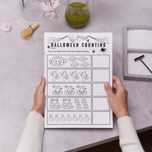 Halloween Counting Worksheets for Kindergarten | Fun 1–10 Number ...