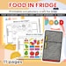 Food Vocabulary Activity: Fridge Craft & Coloring Pages (PDF Download ...