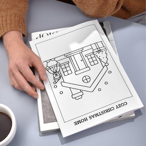 Cozy Christmas Coloring Pages for Kids, Toddlers 3-5, Festival ...