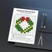 Christmas Pixel Art Grid for Kid, Christmas Grid, Art Printable, Kids ...