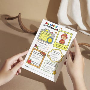 All About My Dream Job Writing Prompt Worksheets for Grades 2–5 ...