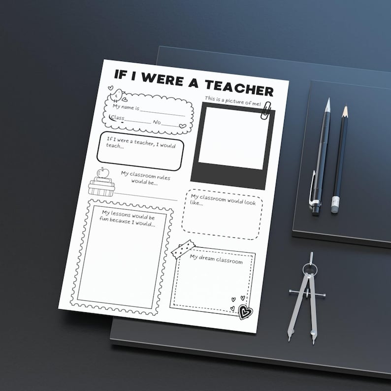 If I Were a Teacher Writing Prompt, Teacher Appreciation Week Activity ...