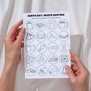 Earth Day Waste Sorting, Cut and Sort Craft for Kids, Earth Day ...