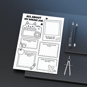 All About My Dream Job Writing Prompt Worksheets for Grades 2–5 ...