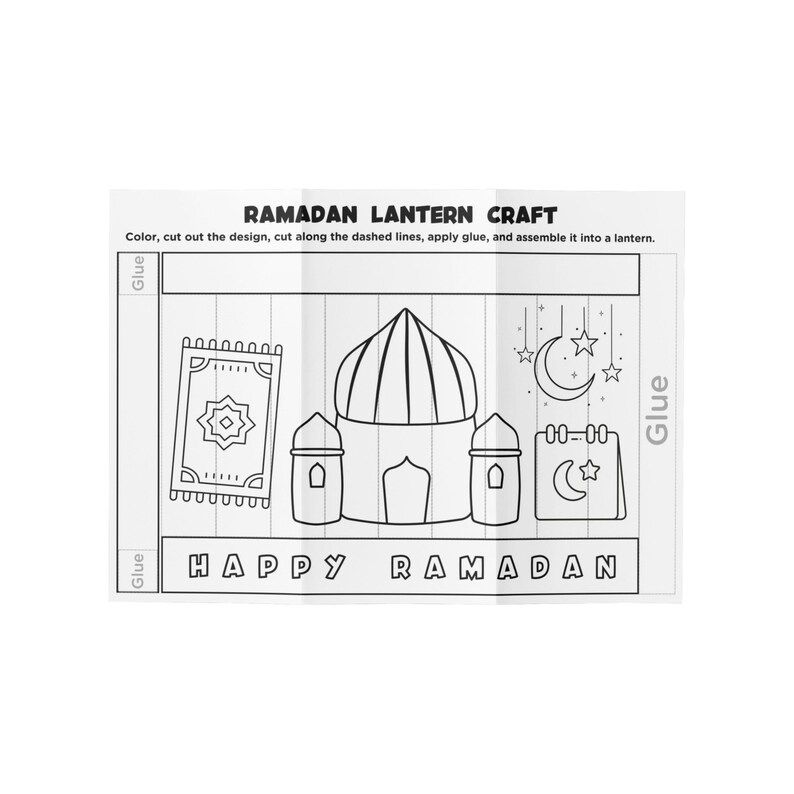 Ramadan Lantern Coloring Craft for Kids, Fun DIY Activity for Kids ...