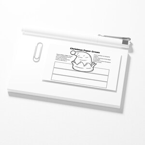 Printable Christmas Crown Craft for Kids, Christmas Coloring Pages ...