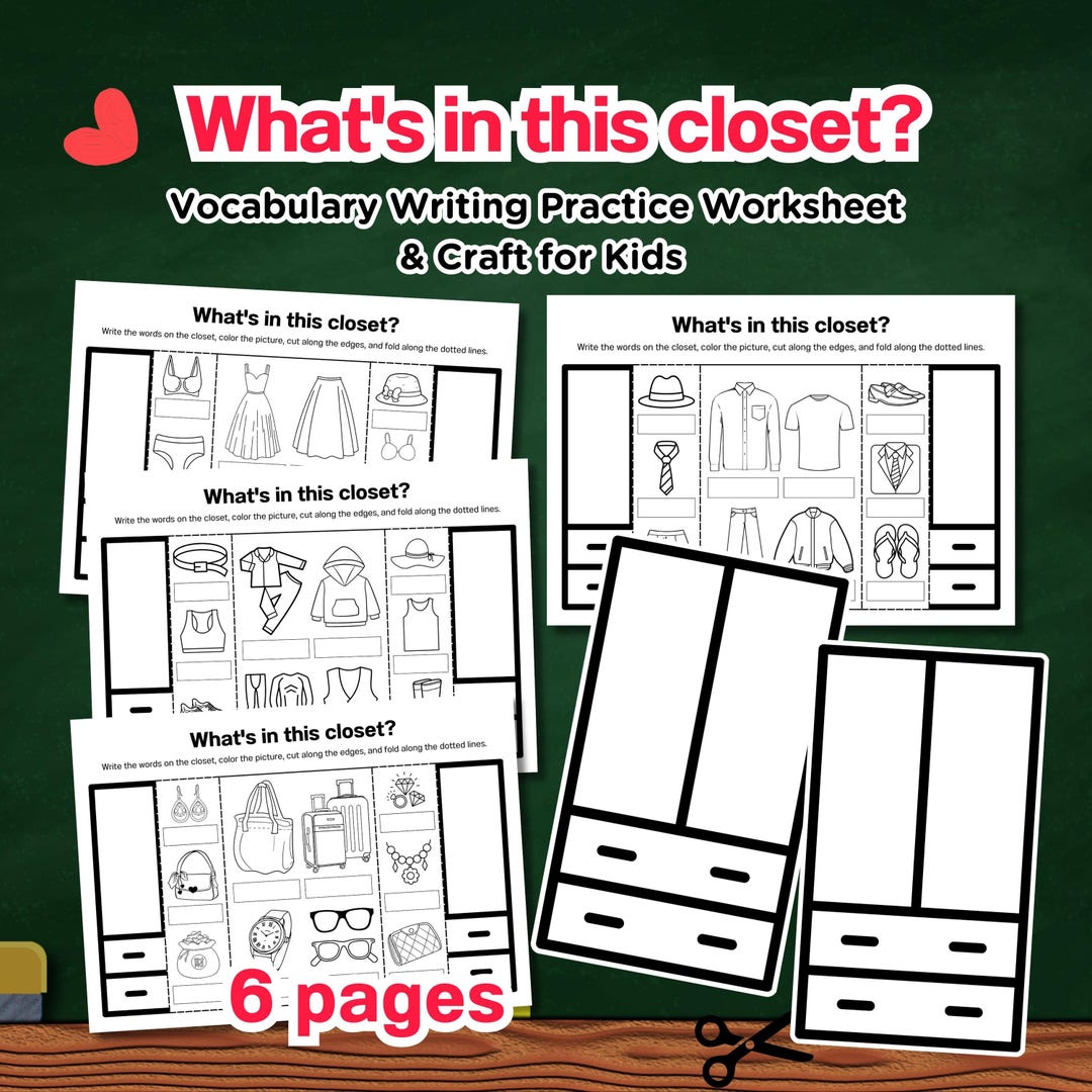 English Vocabulary Worksheet and Craft for Kids , Writing Practice ...