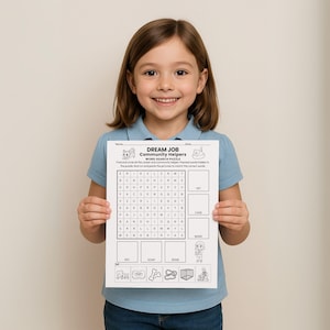 Community Helpers Word Search Puzzle: Cut & Paste Activity (PDF ...