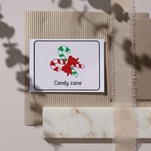 Christmas Flashcards for Kids , Winter Flashcards, Digital Print ...