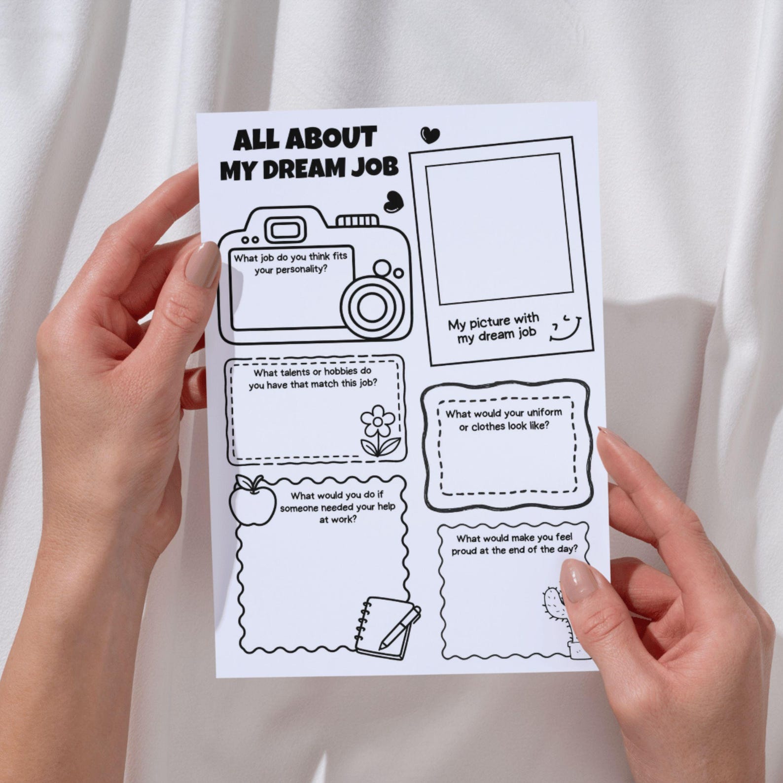 All About My Dream Job Writing Prompt Worksheets for Grades 2–5 ...