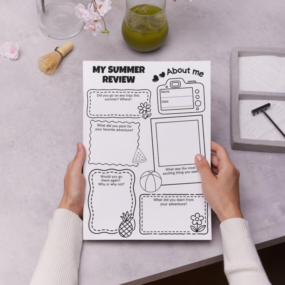 Summer Review Writing Prompt Worksheets for Grades 1–3, Back to School ...