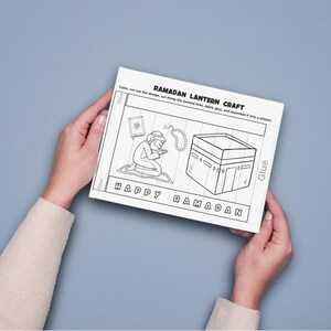 Ramadan Lantern Coloring Craft for Kids, Fun DIY Activity for Kids ...