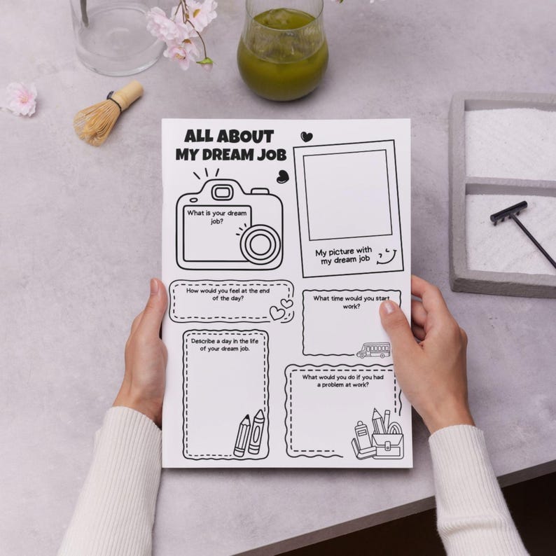 All About My Dream Job Writing Prompt Worksheets for Grades 2–5 ...