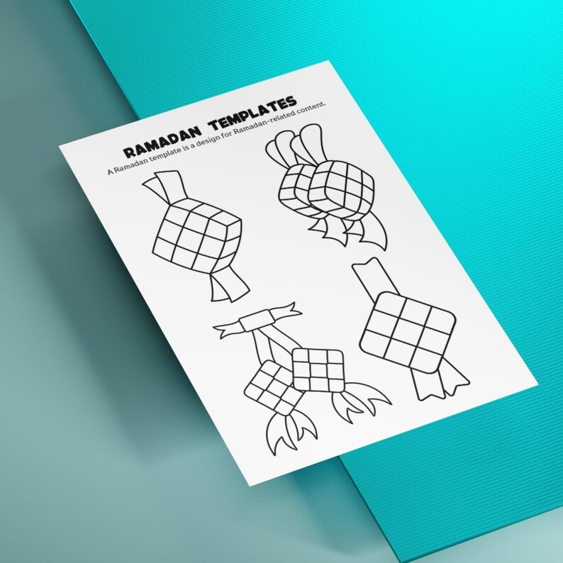 Ramadan Template for Craft, Lantern Template, Coloring Craft, Printable ...