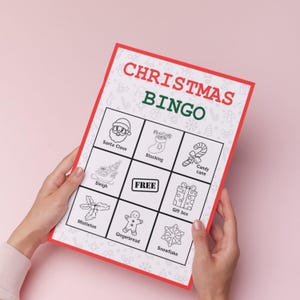 Christmas Bingo Game, Activity for Kids, Bingo Kids, Christmas Bingo ...