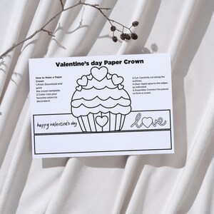 Valentine's Day Crown Craft for Kids,coloring Pages, Kids Activity ...