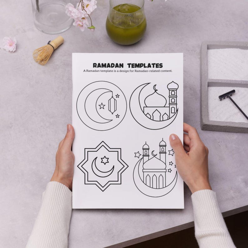 Ramadan Template for Craft, Lantern Template, Coloring Craft, Printable ...