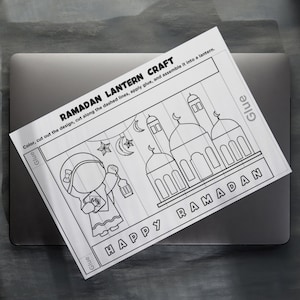 Ramadan Lantern Coloring Craft for Kids, Fun DIY Activity for Kids ...