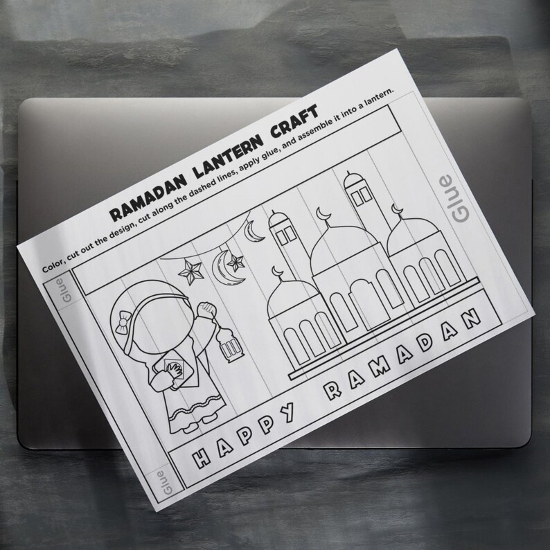 Ramadan Lantern Coloring Craft for Kids, Fun DIY Activity for Kids ...