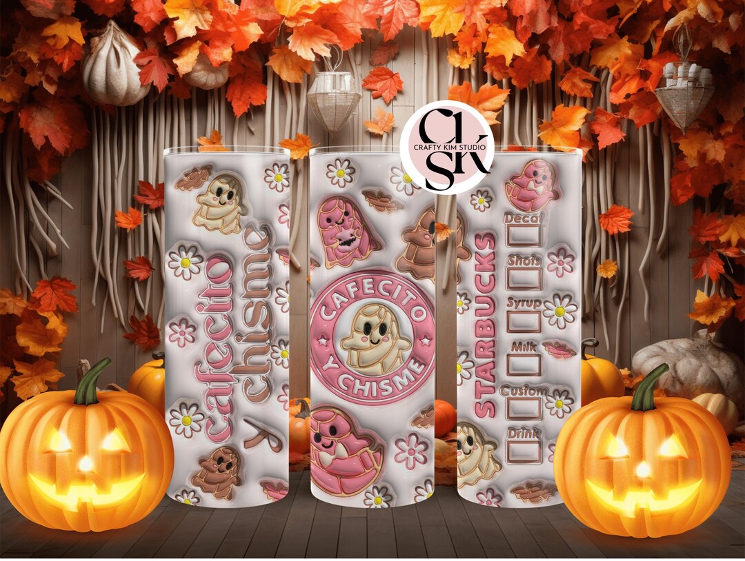 Cafecito Y Chisme Concha Ghosts 20 Oz Tumbler - Etsy