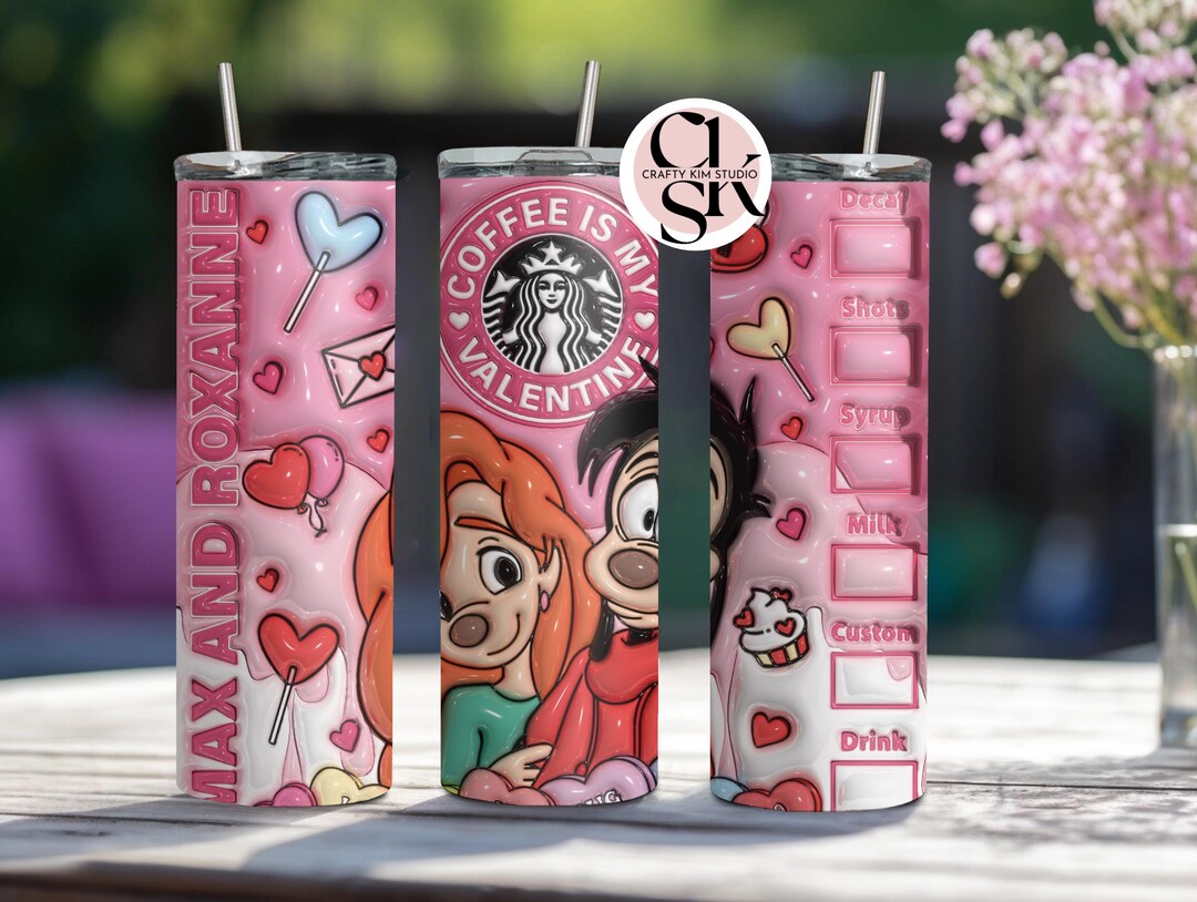 Valentine's Day Max and Roxanne 20 Oz Tumbler - Etsy