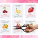 Printable Fruit Theme Valentines Cards, Cherry Valentines Printables ...