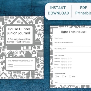 Kids House Hunting Journal: Fun Real Estate Activity (printable PDF) - Etsy