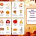 Fall Movement Cards Printable, Thanksgiving Activity Flashcards, Autumn ...
