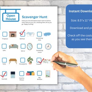 Open House Scavenger Hunt for Kids: Realtor Marketing (digital Download ...
