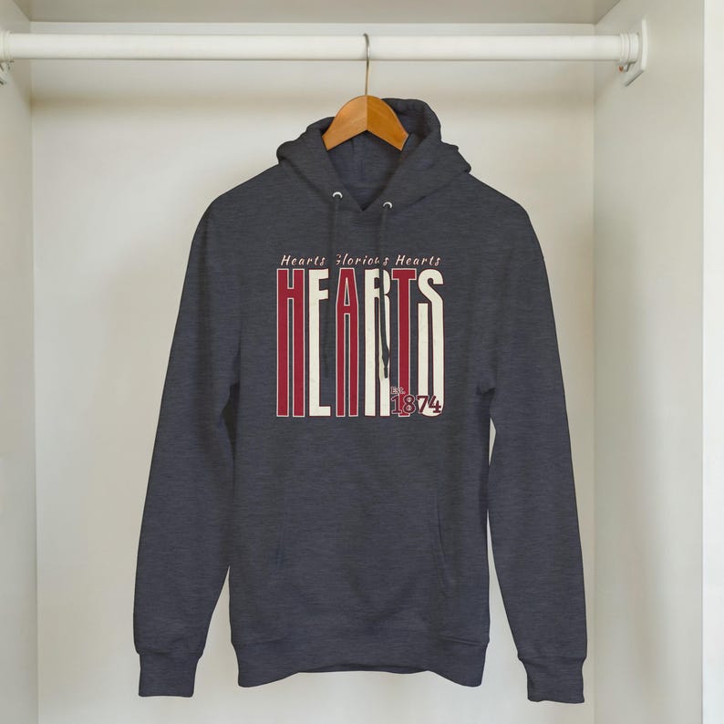 Hearts FC Hoodie | Hearts Glorious Hearts Hoodie | Scottish Football ...