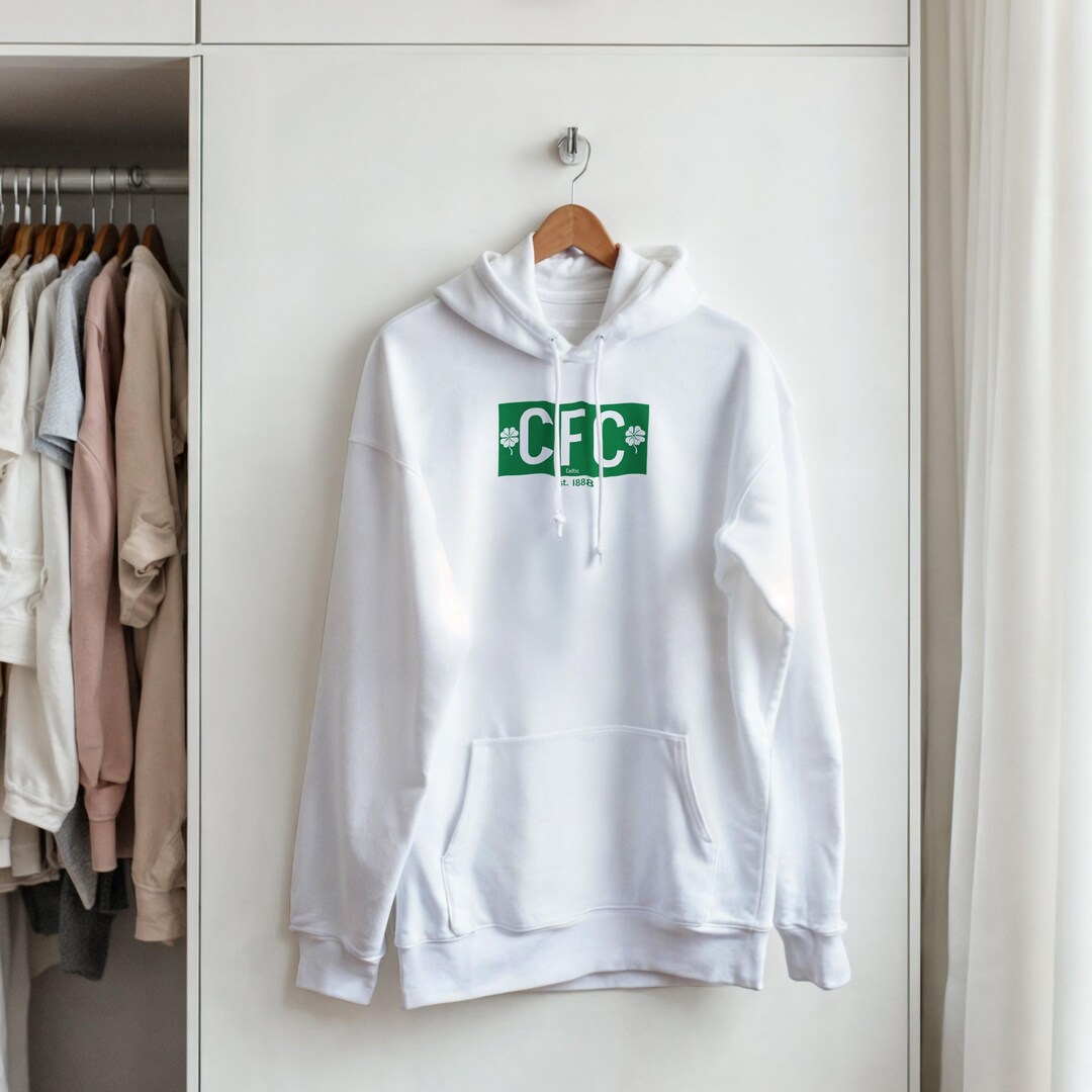 CFC Celtic FC Hoodie | Green Football Fan Hoodie | Celtic Est. 1888 ...